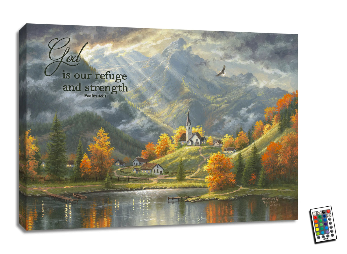 In Spirit in Truth with Scripture 18x24 Fully Illuminated LED Wall Art ...