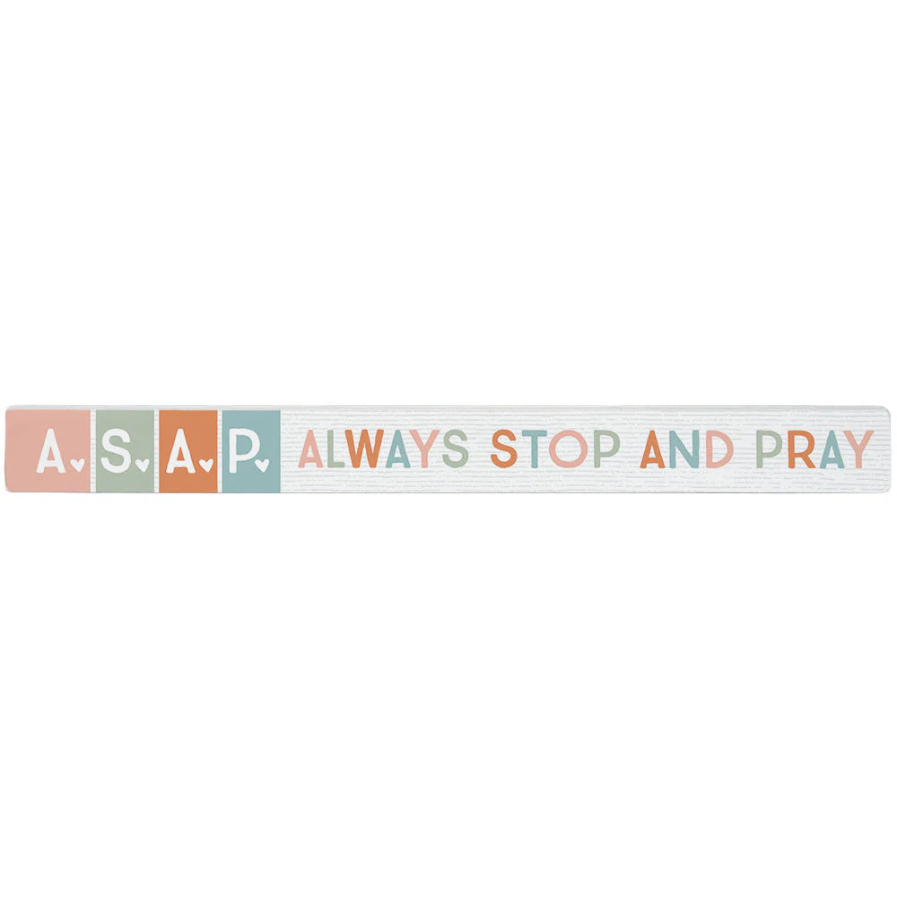 Always Stop Pray Table Top Plaque – ABC Christian Bookstore