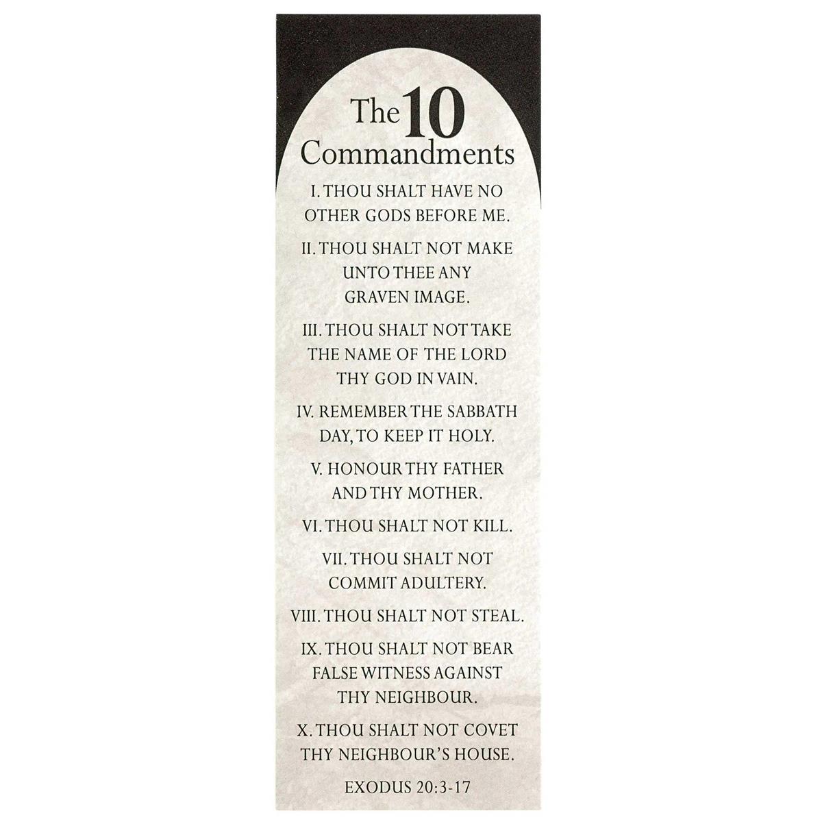 The 10 Commandments Bookmark (12 Pack) – ABC Christian Bookstore